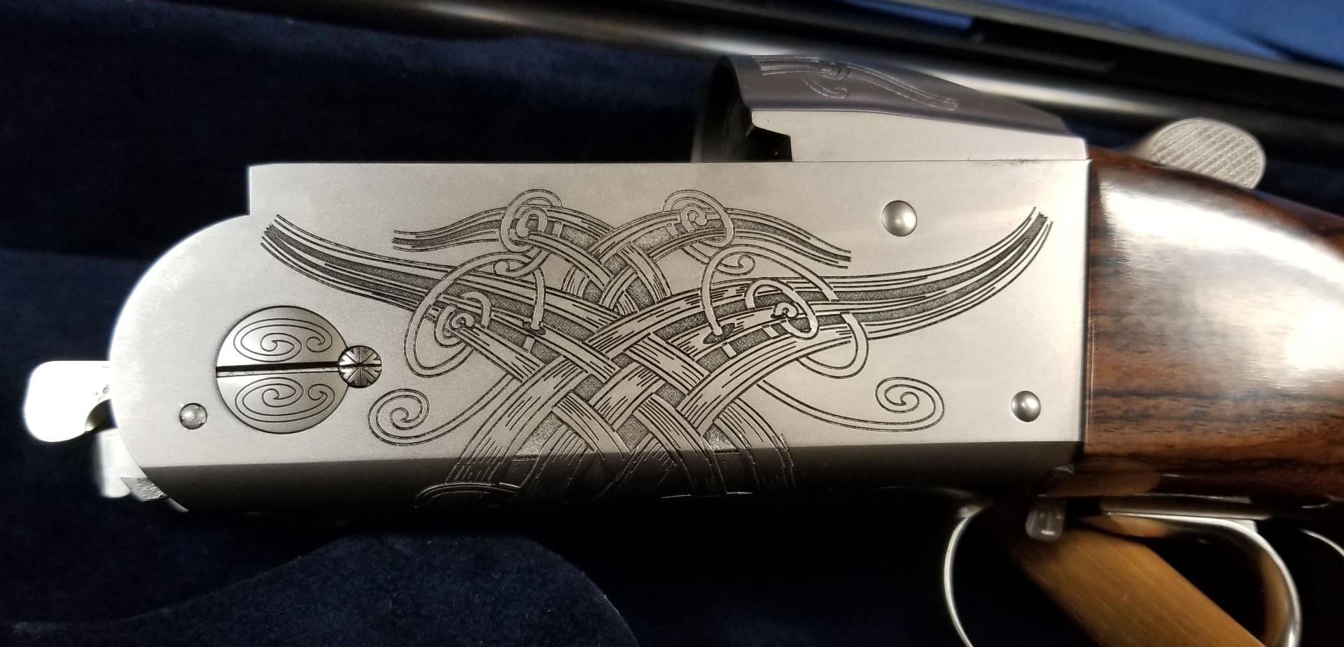 K-80 Pro Sporter W/Celtic Scroll Engraving 32" barrels | New Krieghoff ...
