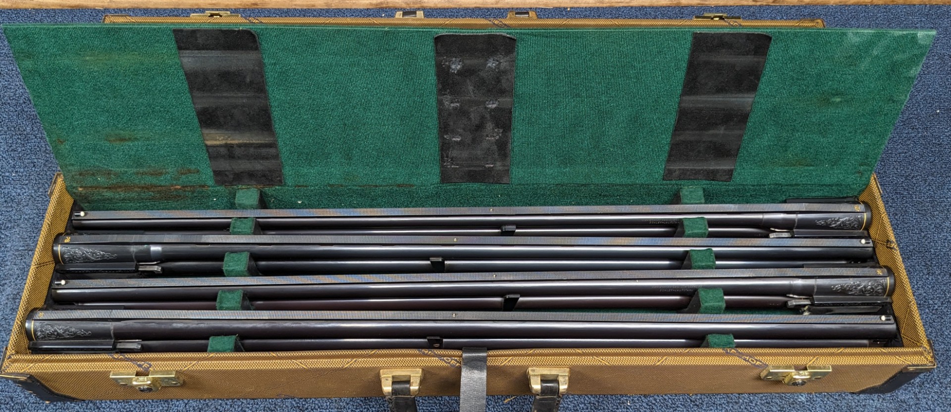 Krieghoff Model 32 4 barrel skeet set Angelo Bee Engraved - Over Under ...