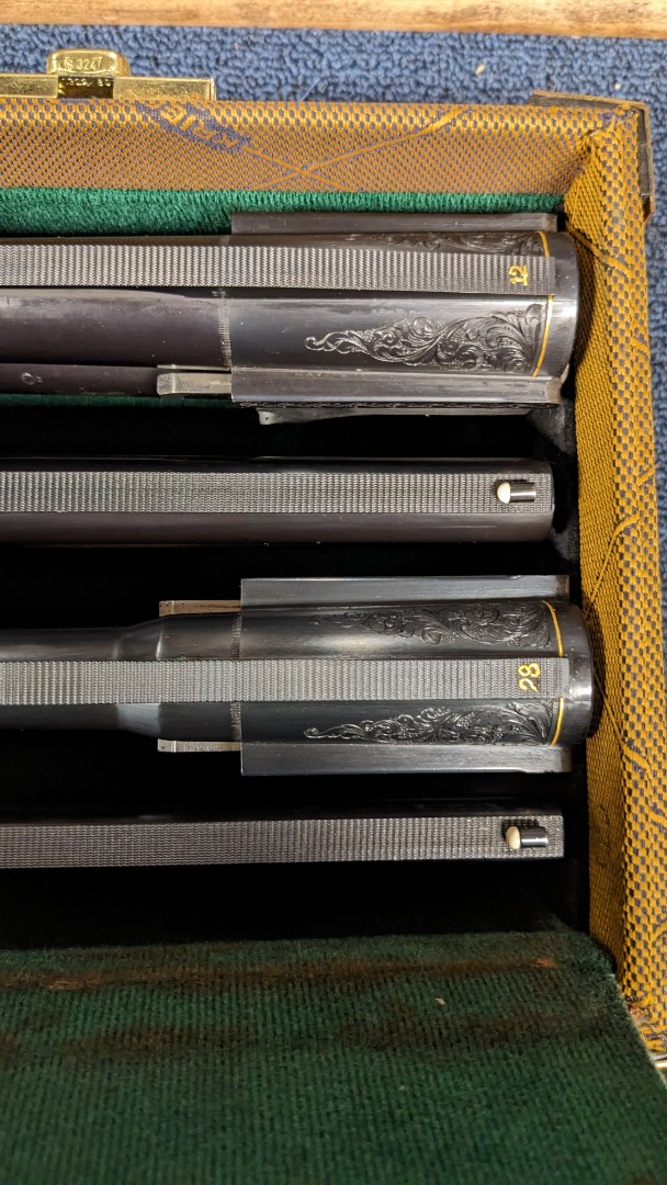 Krieghoff Model 32 4 barrel skeet set Angelo Bee Engraved - Over Under ...